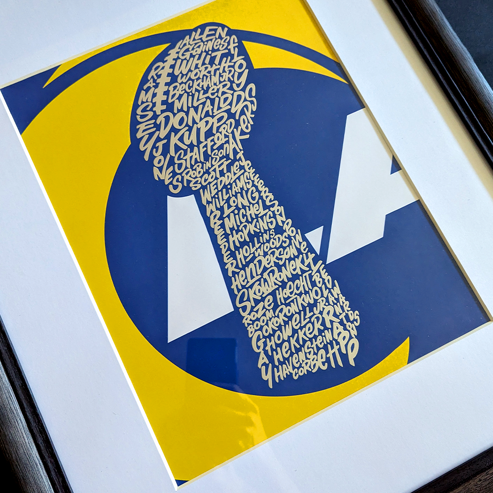 Los Angeles Rams Vince Lombardi Trophy Poster – Mark Serrano